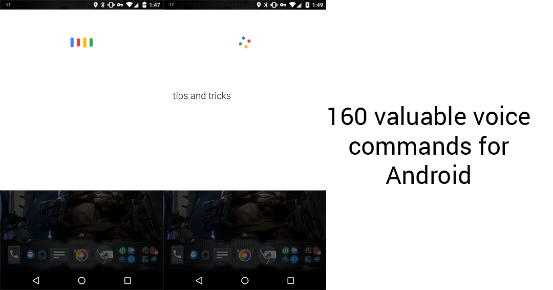 Google's valuable voice command list