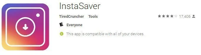 Save pictures from Instagram on Android